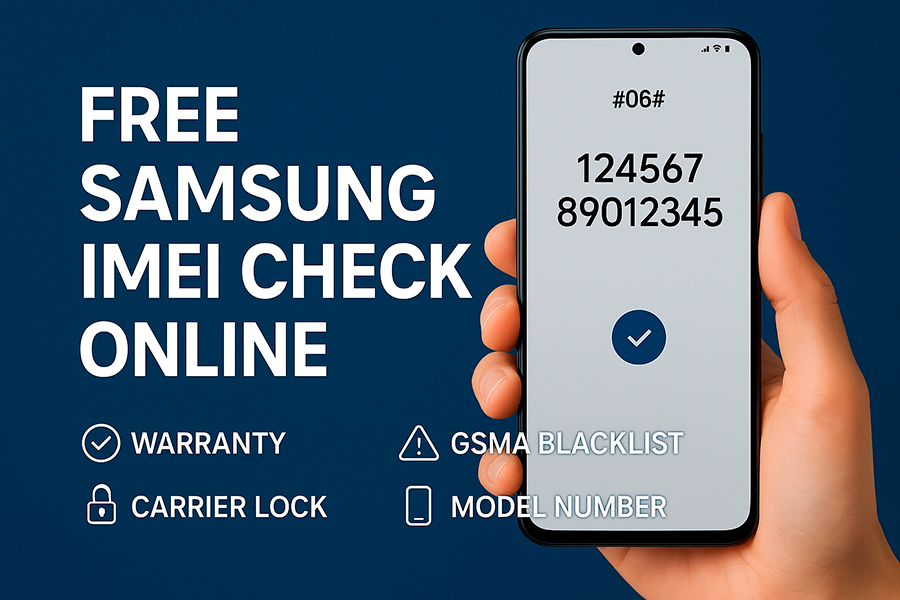 Samsung IMEI Check – Verificação gratuita de garantia, modelo e blacklist